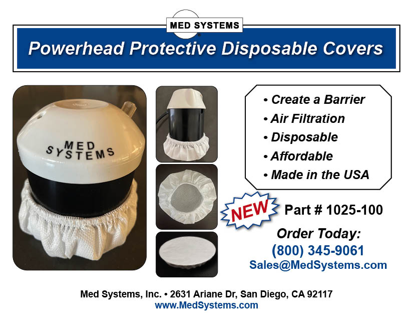 Med Systems- New -Powerhead Protective Disposable Covers - Med Systems